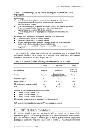 Varices esofagicas guia WGO - Medicina Interna II Uai | PDF