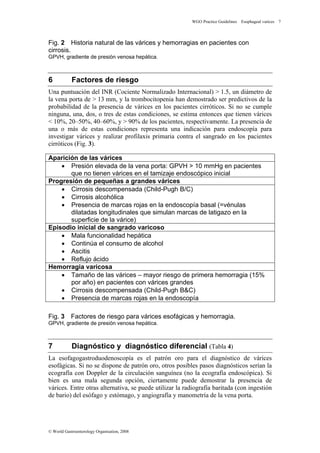 Varices esofagicas guia WGO - Medicina Interna II Uai | PDF