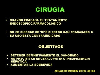 Várices Esofágicas sangrantes | PPT