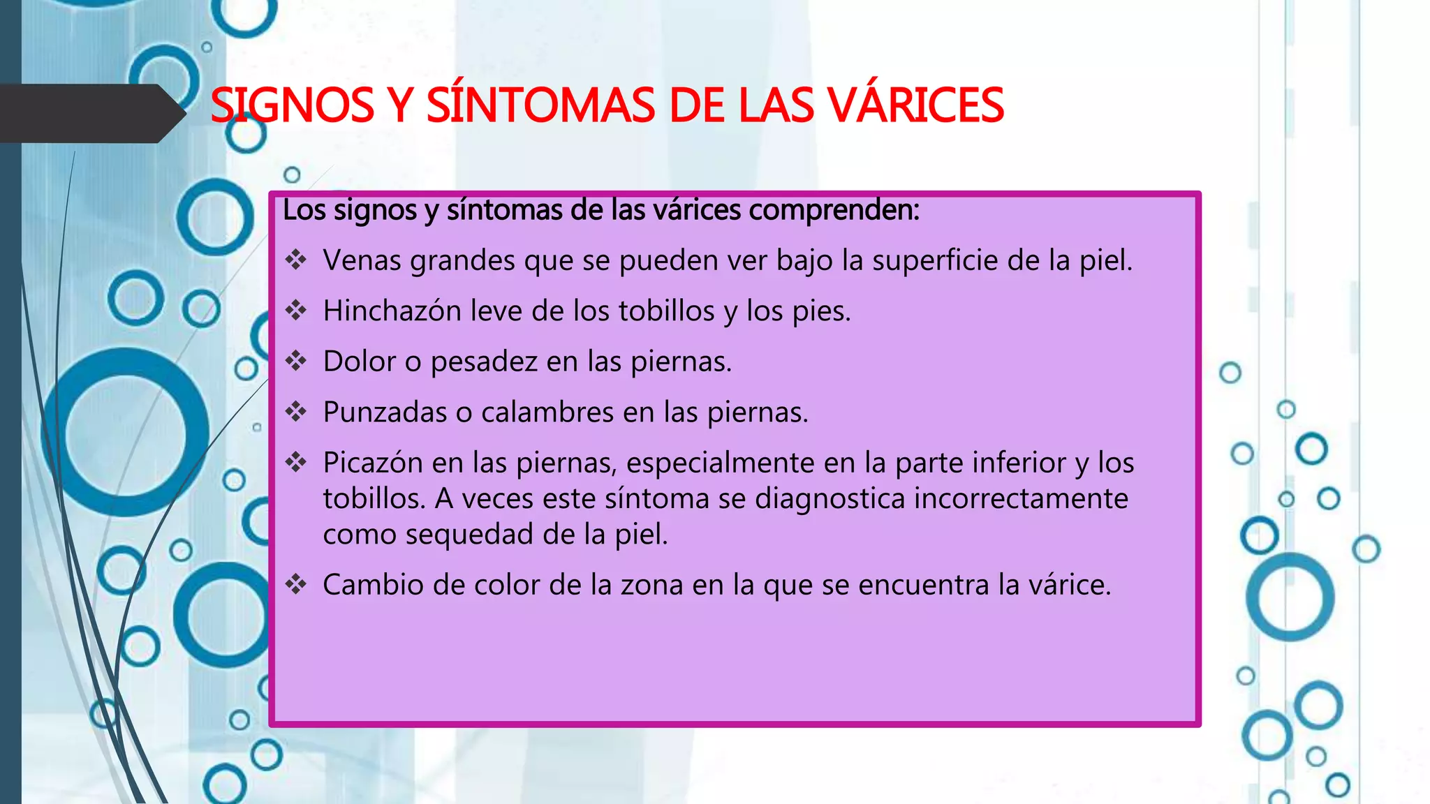 Varices y hemorroides-Definicion-Causas-tratamiento | PPTX
