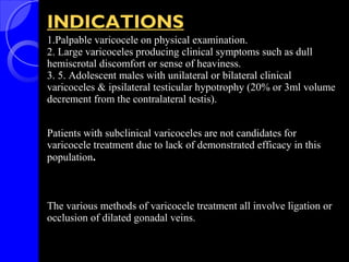 Varicocele MARK ROSEMARY | PPT