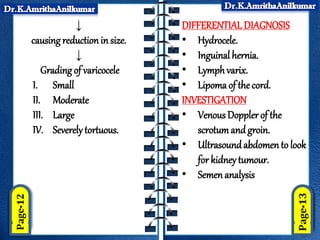 Varicocele by Dr.K.AmrithaAnilkumar | PPT