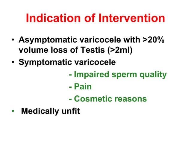 Varicocele.ppt | Infertility | Reproductive Health