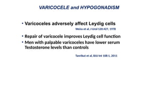 Varicocele and Hypogonadism, its relationship.pptx