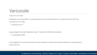 Varicocele y varicocelectomía tratamiento quirúrgico | PPTX