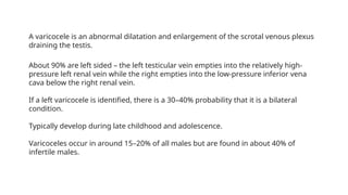 Comprehensive Overview of Scrotal Conditions: Hydrocele, Hematocele ...