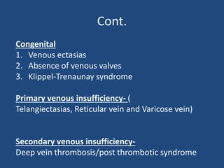 Varicose vein | PPTX