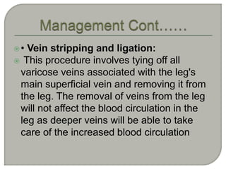 Varicose vein | PPTX