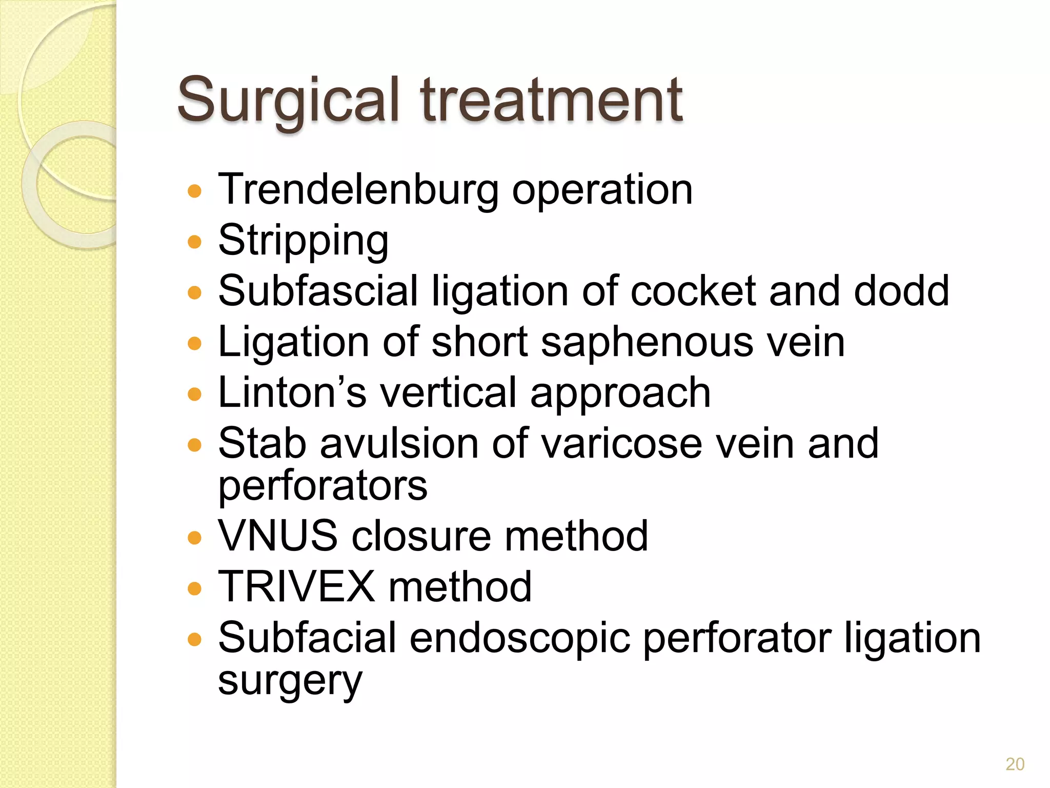 Varicose veins | PPTX