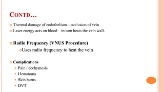 Varicose veins | PPTX