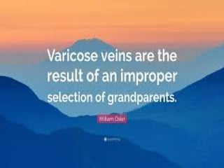 Varicose veins are dilated superficial veins caused by venous hypertension. | PPT