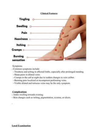 varicose veins and PVD (Peripheral Vascular Diseases) | DOCX