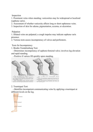 varicose veins and PVD (Peripheral Vascular Diseases) | DOCX