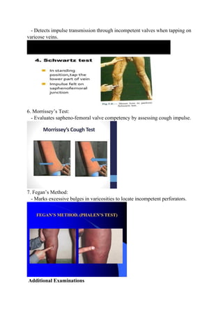 varicose veins and PVD (Peripheral Vascular Diseases) | DOCX