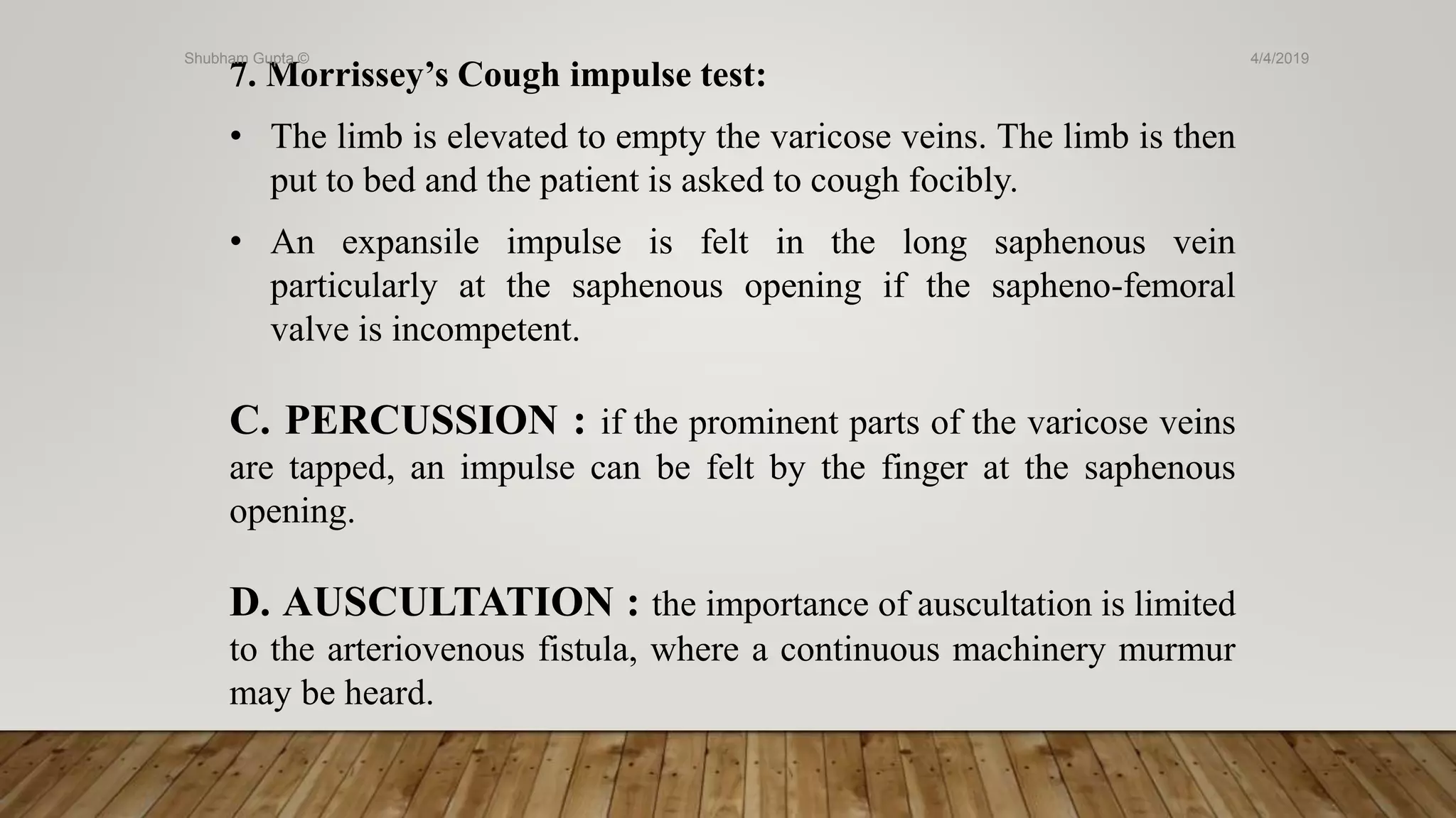 Varicose veins | PPTX