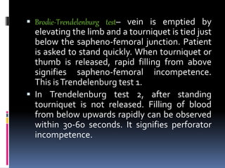 Trendelenburg Test For Varicose Veins