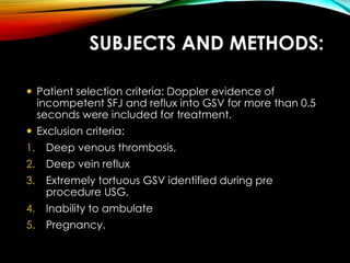 Endovenous Ablation of Varicose Veins. Treat painful varicose veins by ...