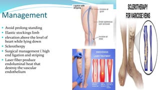 VARICOSE VEINS & DEEP VENOUS THROMBOSIS.pptx