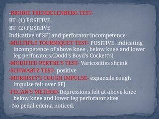 Varicose Veins VISHWA MEHTA presentation surgery types | PPTX