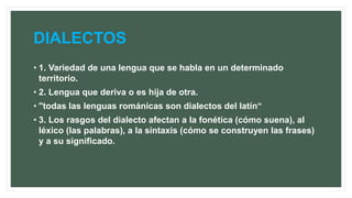 Variedades lingüísticas | PPTX