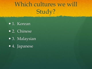 Varied cultures of asia | PPTX