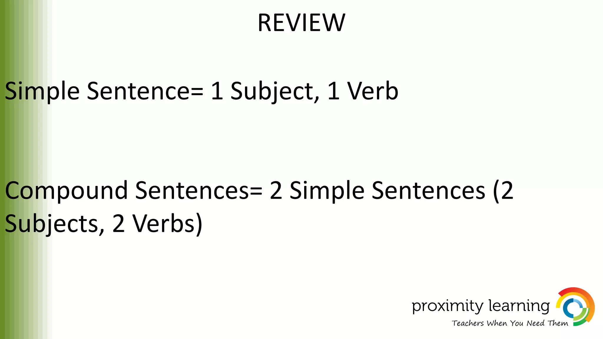 Varied sentences continued 1 | PPT