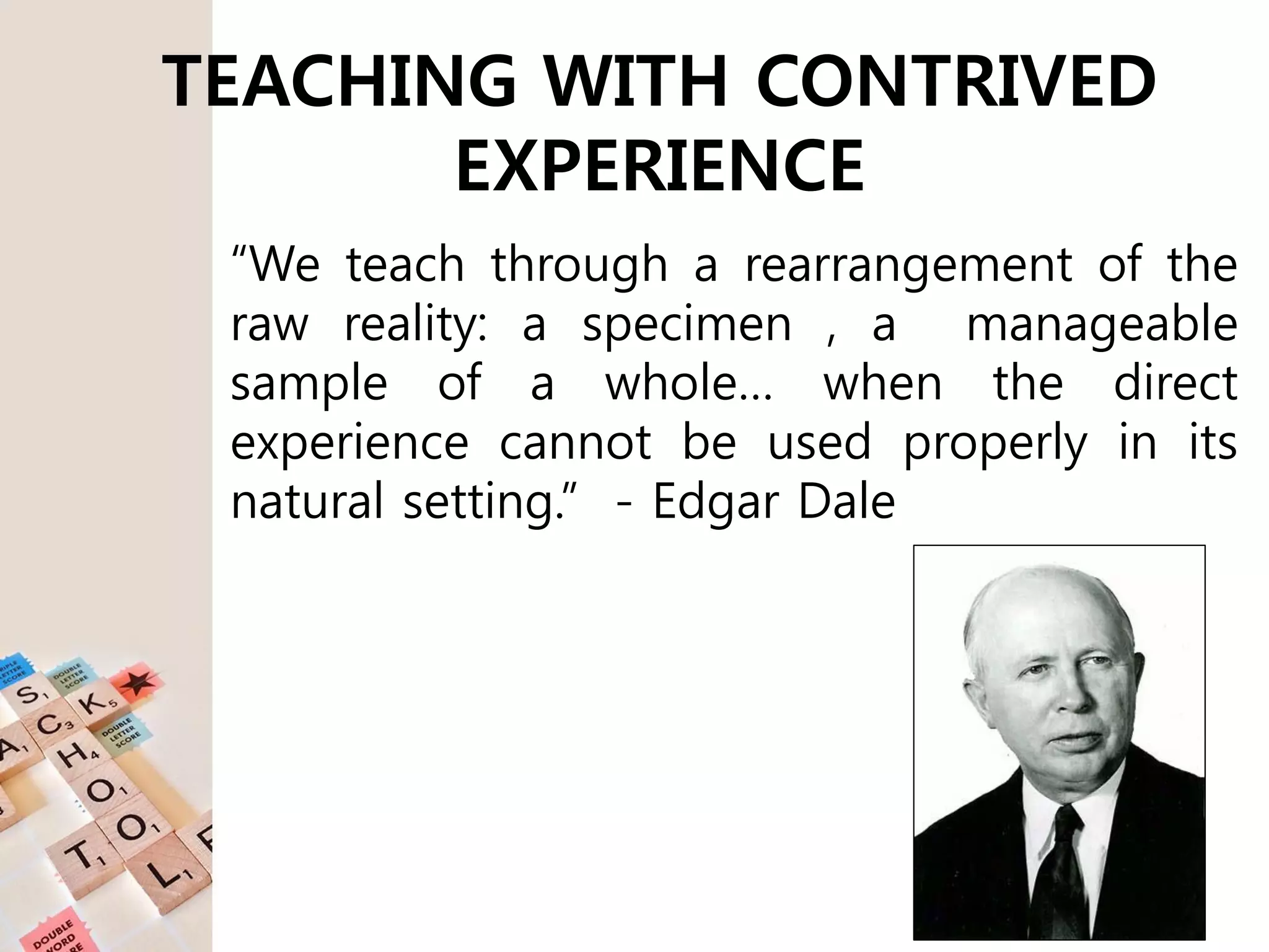 Varied Types of Contrived Experiences | PDF