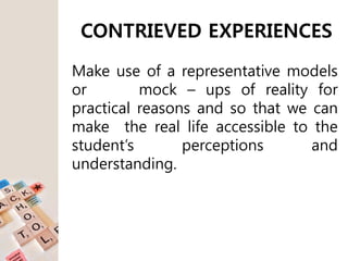 Varied Types of Contrived Experiences | PDF
