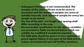 Varietal identification through grow out test | PPTX