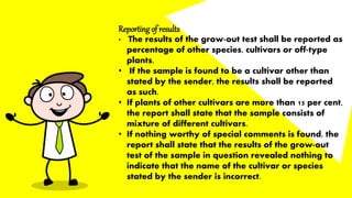Varietal identification through grow out test | PPTX