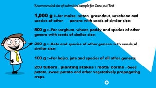 Varietal identification through grow out test | PPTX