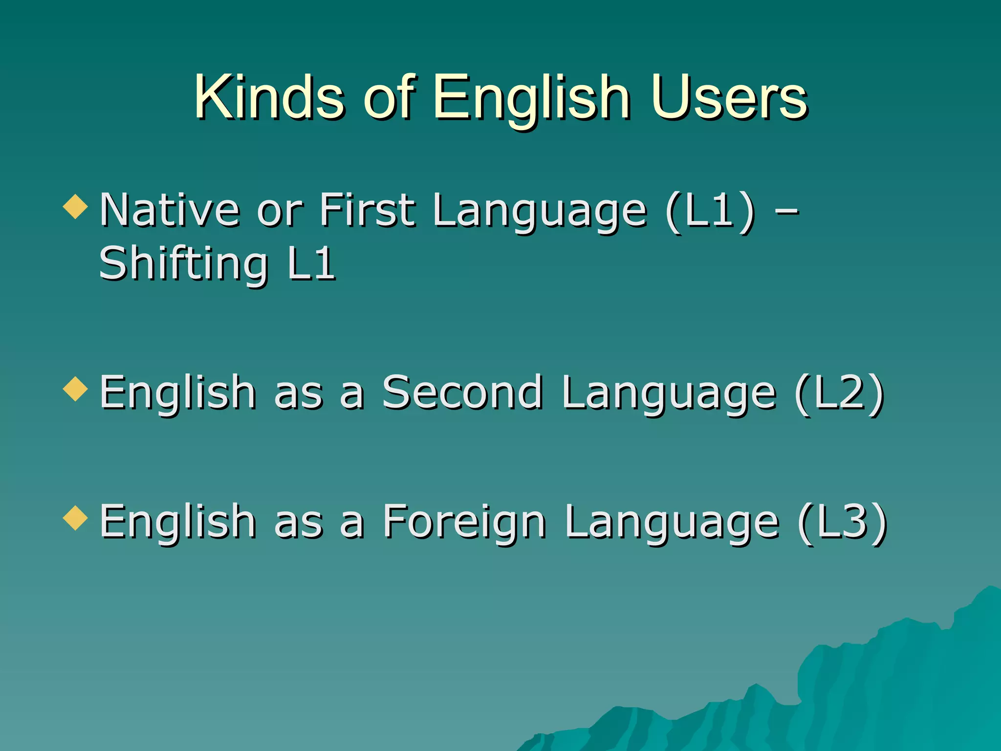 Varieties Of English | PPT
