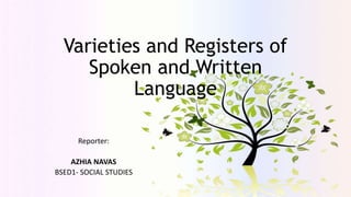 Varieties and Registers of Spoken and Written Language 2.0.pptx