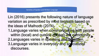 Varieties and Registers of Spoken and Written Language 2.0.pptx