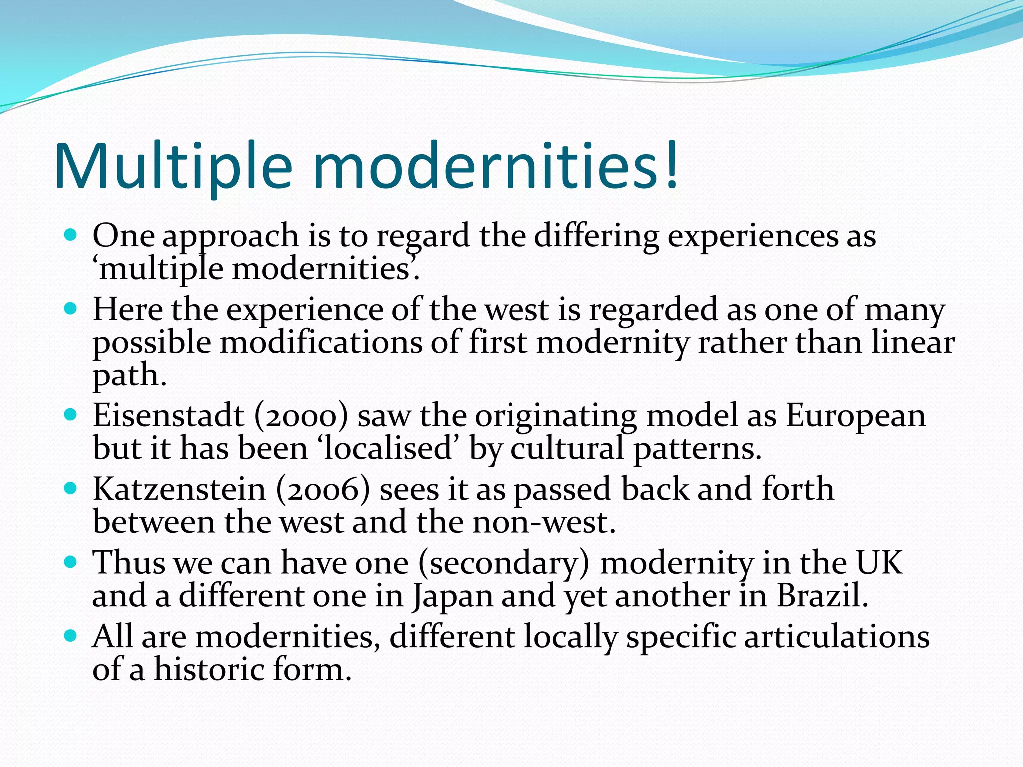 Varieties of capitalism, varieties of modernity | PPTX