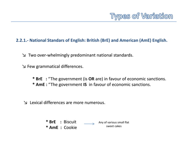 Varieties of english | PPT