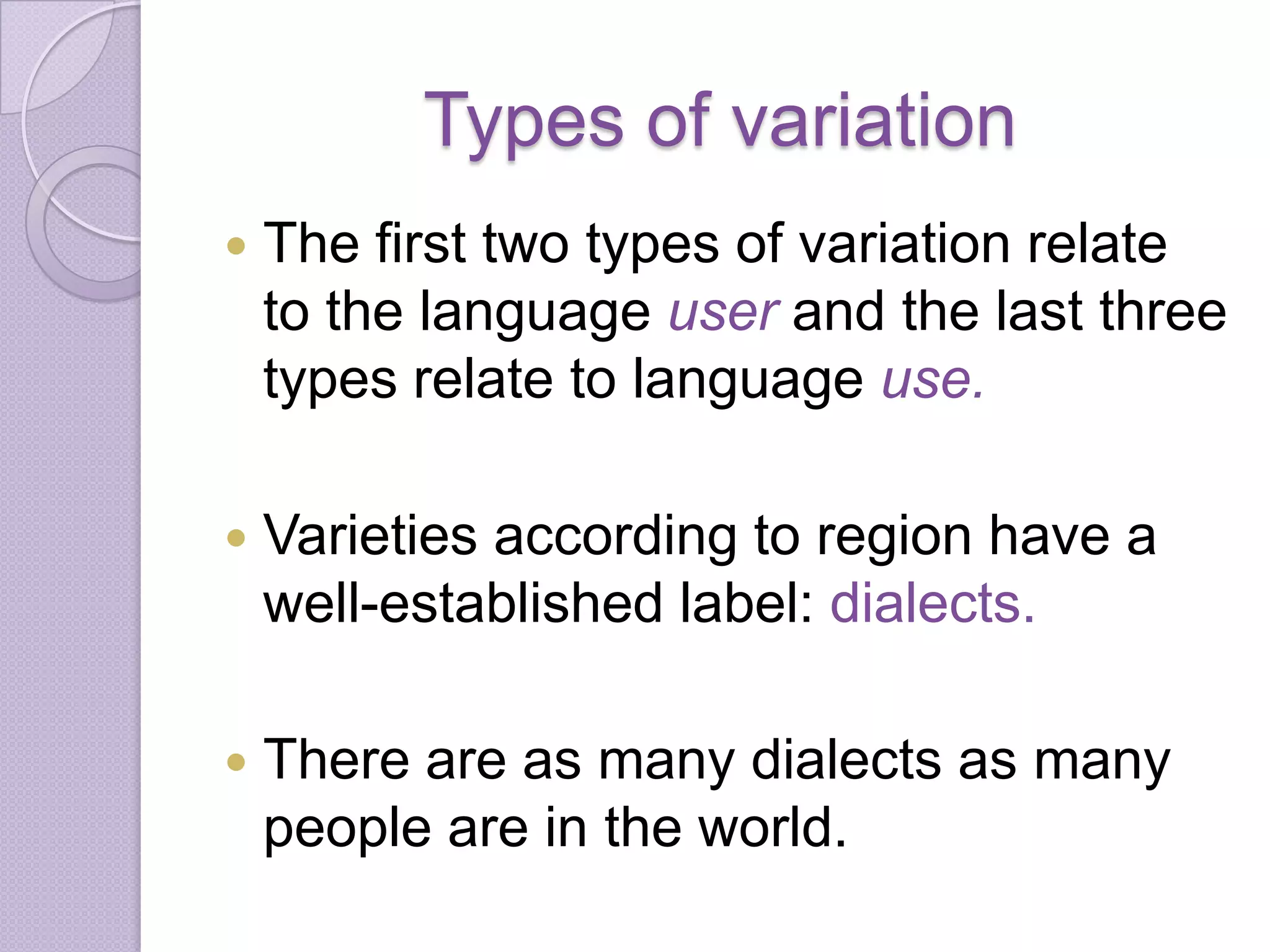 Varieties of english | PPTX