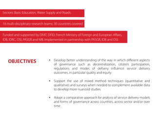Governance and Public Service Delivery | PDF