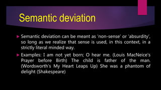 Varieties of poetic licence | PPTX