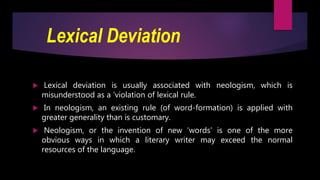 Varieties of poetic licence | PPTX