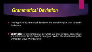 Varieties of poetic licence | PPTX