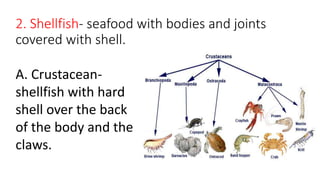 Varieties of seafood tle cookery grade 10 lesson | PPTX