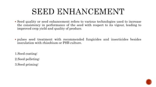 Quality seed production of pulses | PPTX