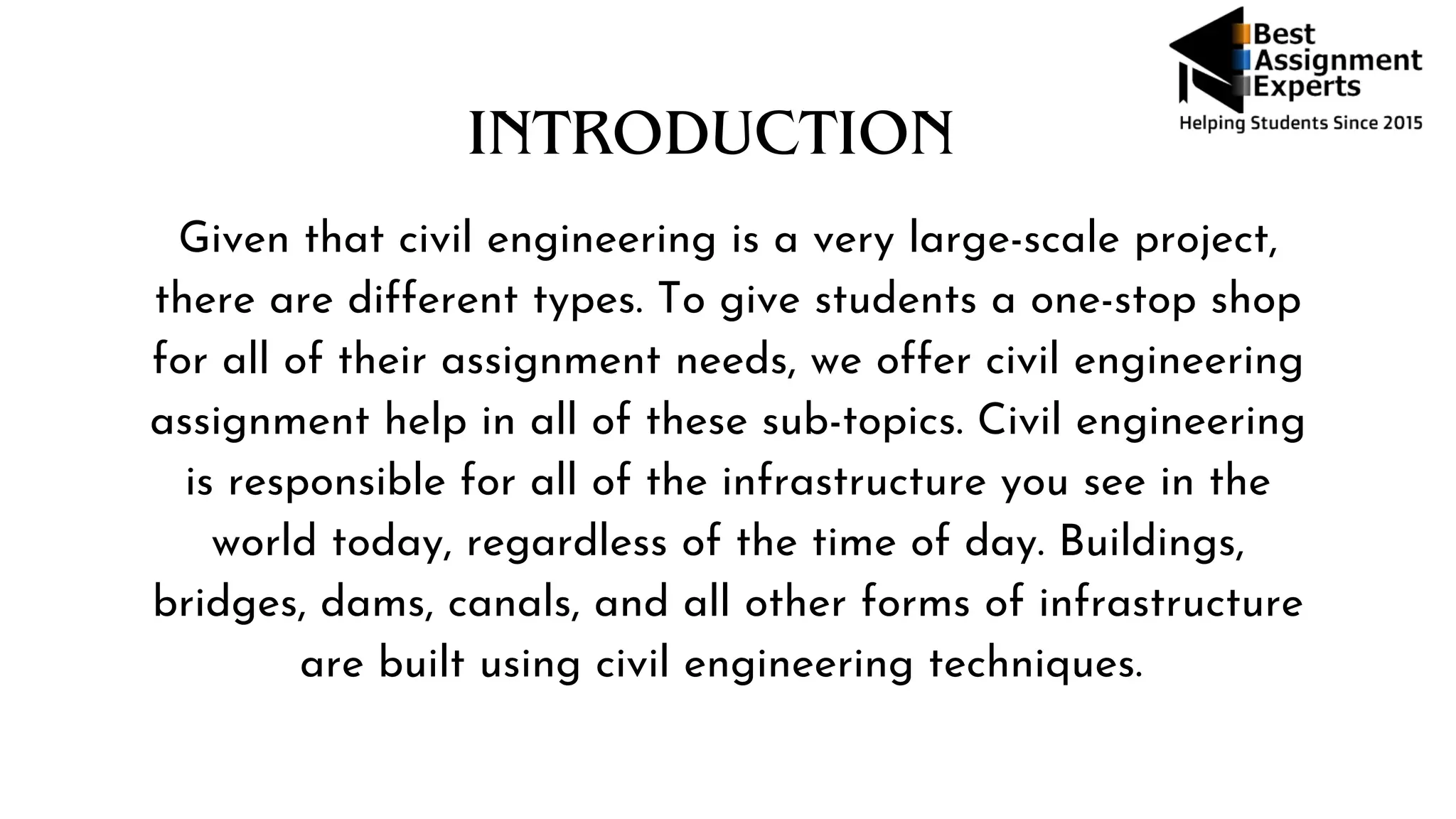 VARIETY OF CIVIL ENGINEERING - CIVIL ENGINEERING ASSIGNMENT HELP.pdf