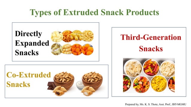 Variety of Extruded Snack Products and Their Processing.pptx