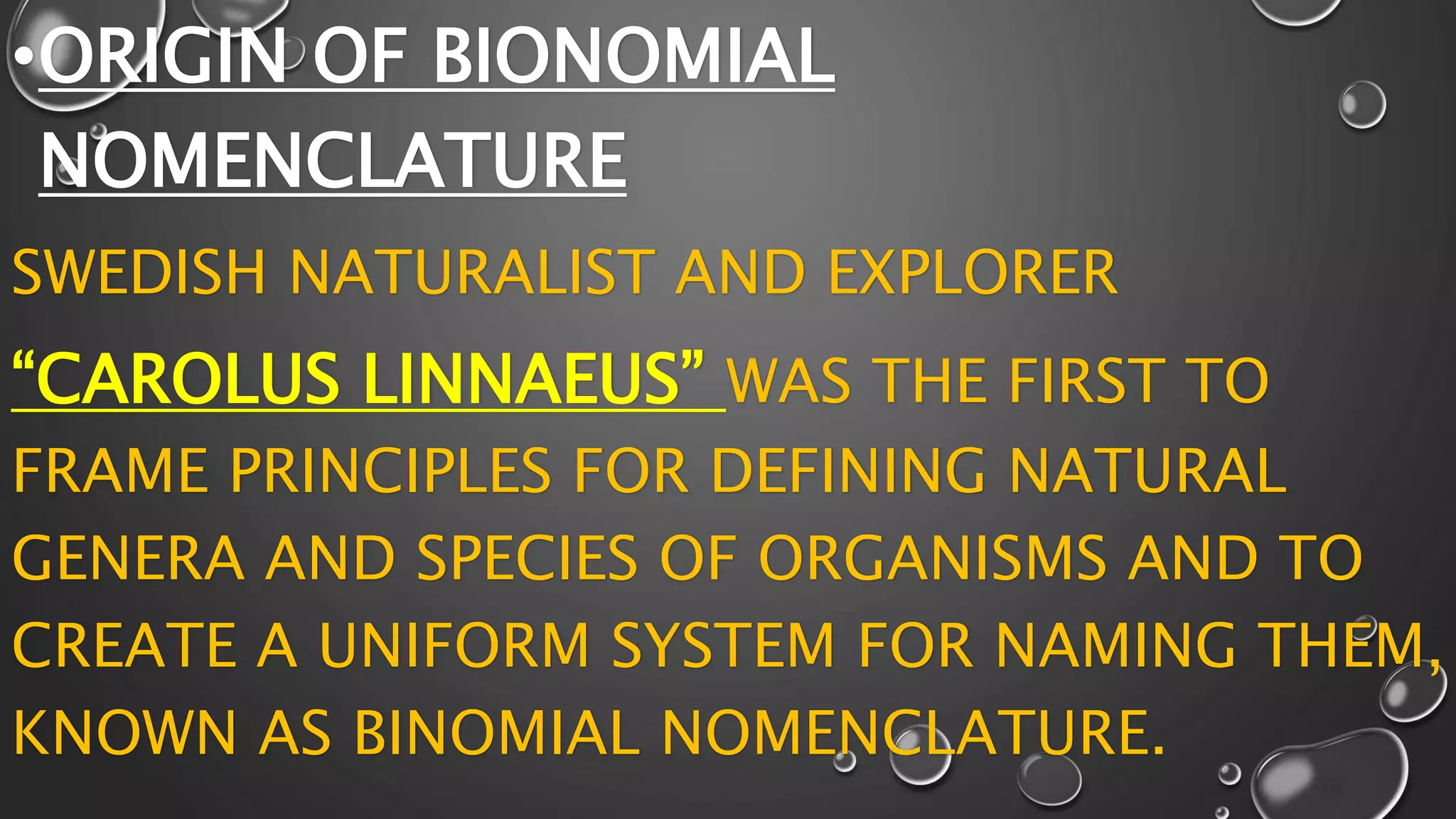 Variety of life, Binomial Nomenclature | PPTX