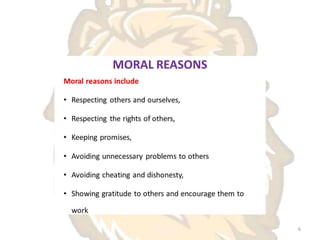 Variety of moral issues | PPTX | Career Advice | Careers