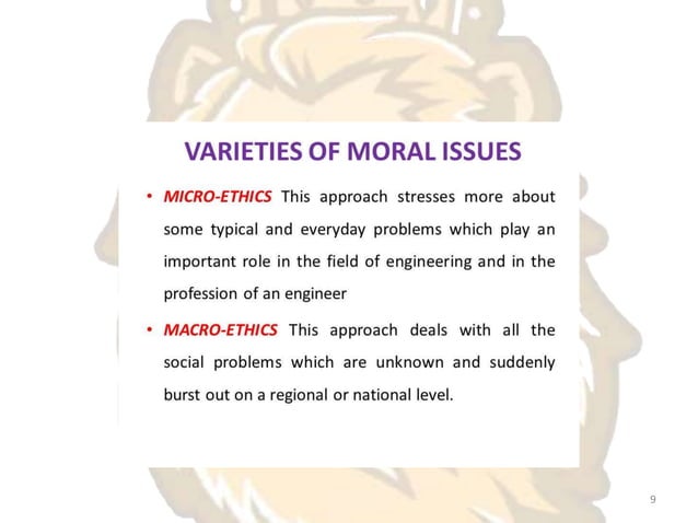 Variety of moral issues | PPTX | Career Advice | Careers