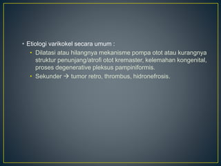 Varikokel bilateral | PPTX