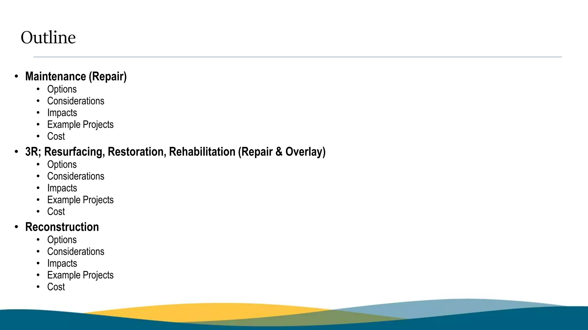 PCC Pavement: Repair vs. Overlay vs. Reconstruction | PPTX